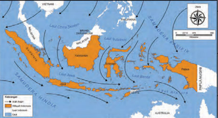 Pengertian Angin Muson, dan Pengaruhnya terhadap Musim di Indonesia